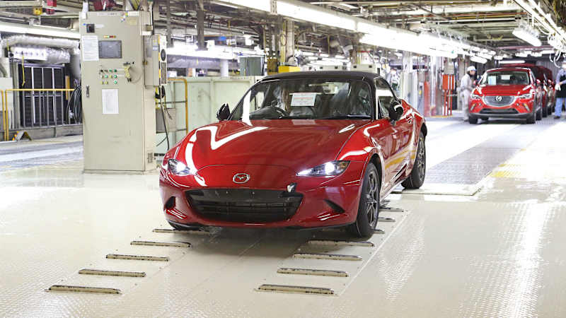 Mazda starts production of new MX-5 Miata in Japan | Mitsubishi Lancer ...