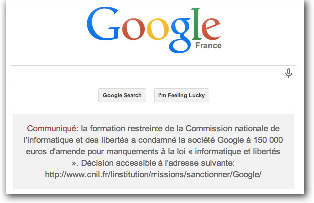 Google refuses to pay French privacy fine, forced to post admission of ...