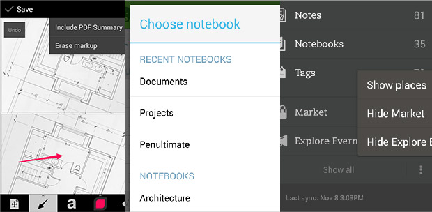 Evernote for Android nabs Skitch-inspired PDF annotation, customizable ...