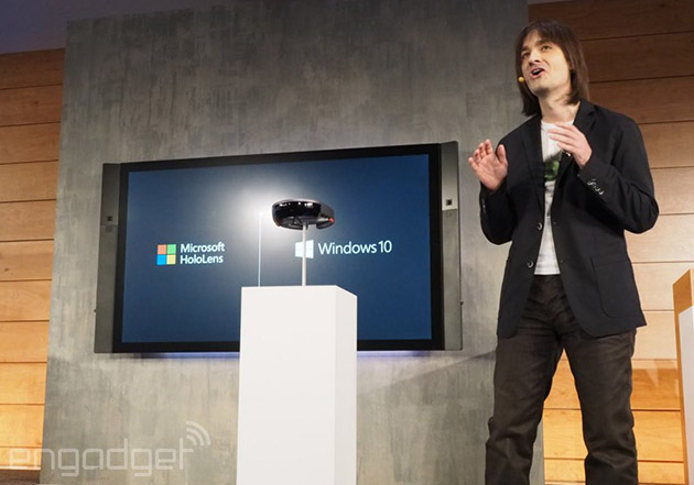Microsoft’s HoloLens headset gives your Windows 10 PC a holographic ...