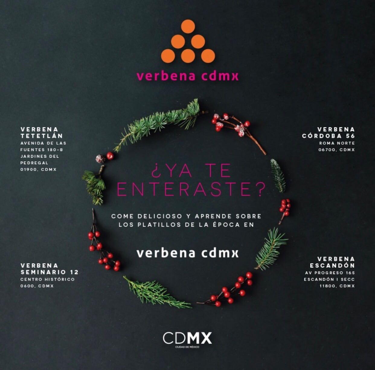 Disfruta platillos tradicionales y gourmets en la Verbena CDMX