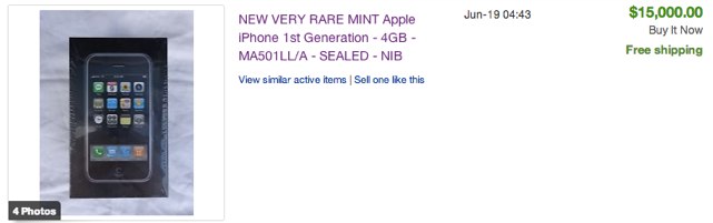 You won't believe how much an original iPhone costs these days