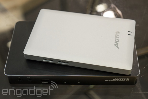 Akitio 展出 Thunderbolt 2 產品，包括一個具備音訊介面的進化版擴充 Dock