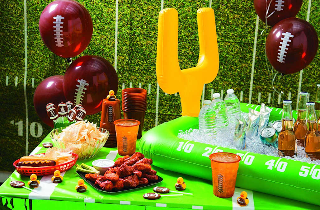This $16 inflatable football field cooler will jazz up any Super Bowl ...