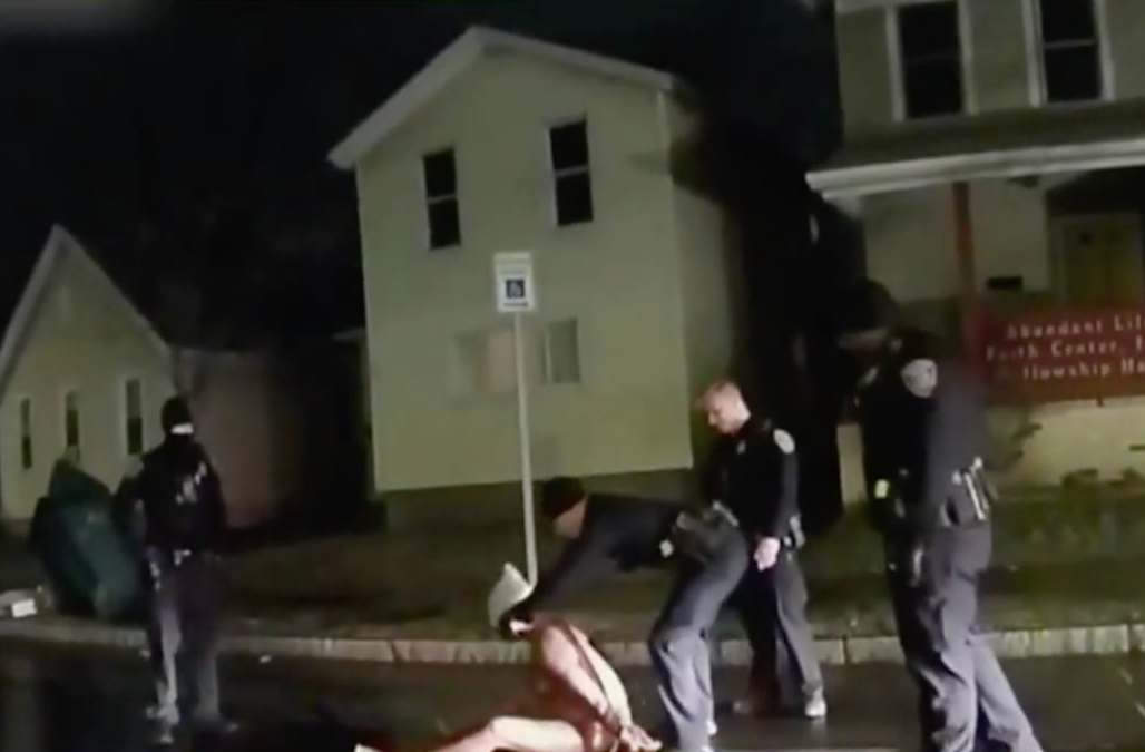Video in Black man's suffocation shows cops put hood on him - AOL
