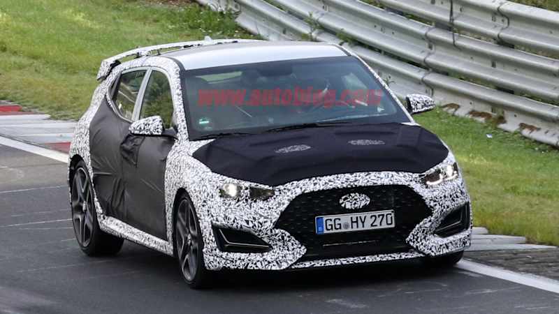 Hyundai Veloster N reveals menacing grille, big wing | Hyundai Genesis ...