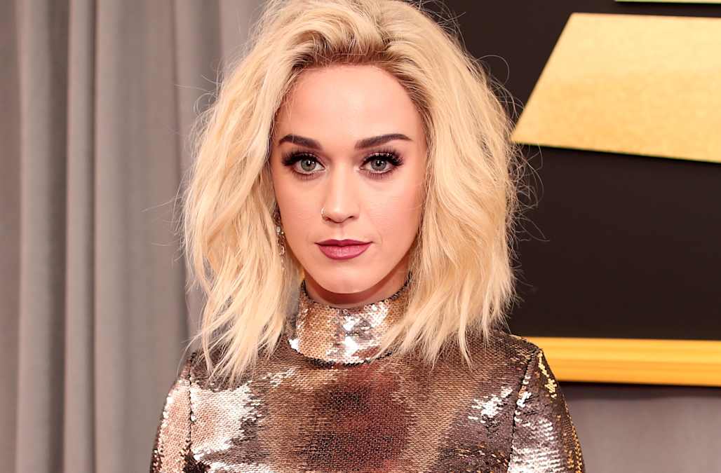 Katy Perry wears head-scratching metallic gown at the 2017 GRAMMYs