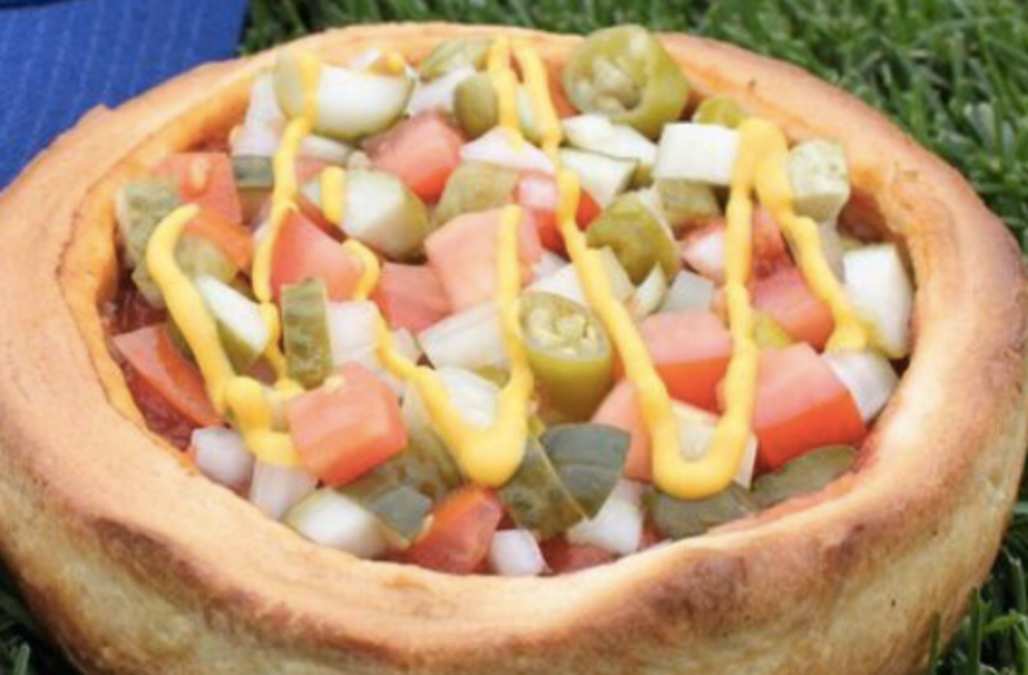 Chicago Cubs present mysterious hot dog deep dish pizza combination - AOL