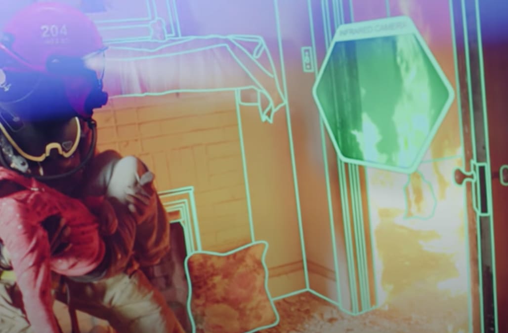 This augmented reality eyepiece lets firefighters see through smoke