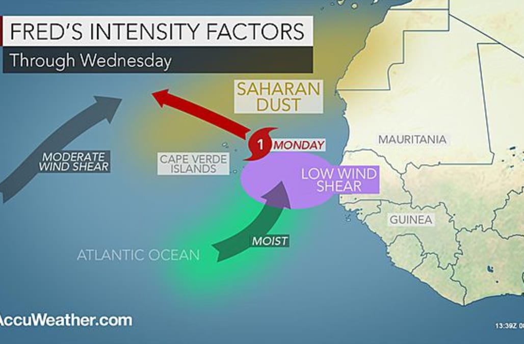 Hurricane Fred blasts Cape Verde Islands, not expected to threaten US