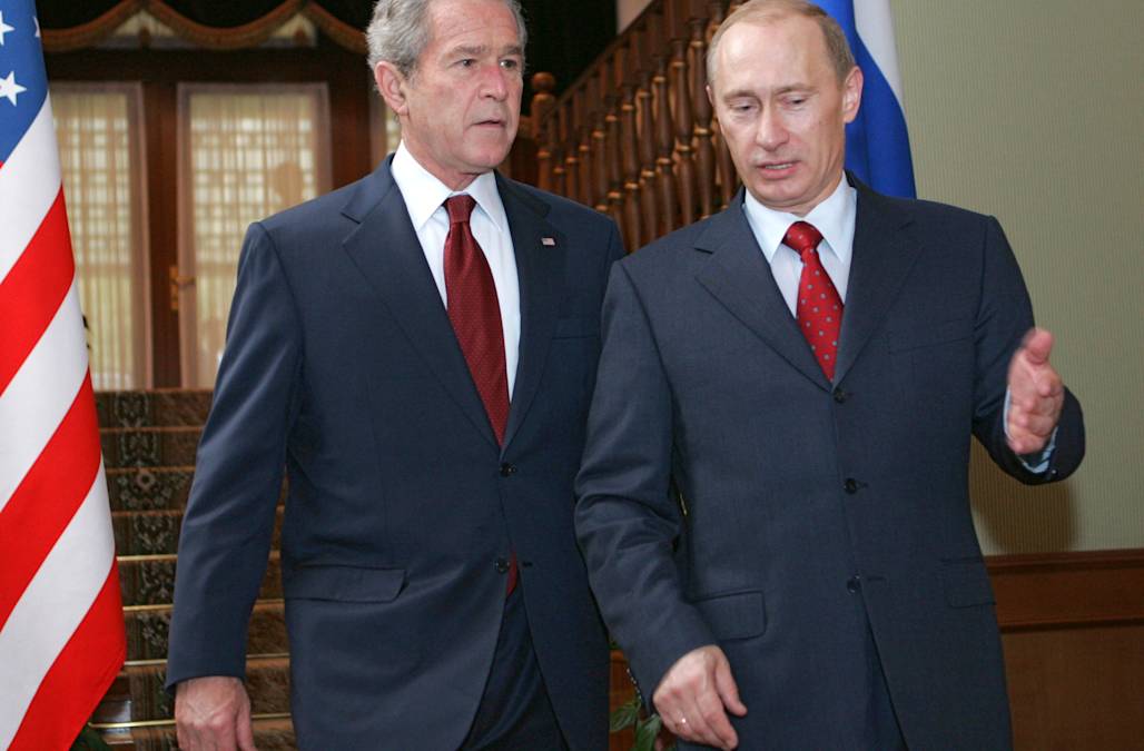 George W. Bush admits 'contentious' relationship with Vladimir Putin ...
