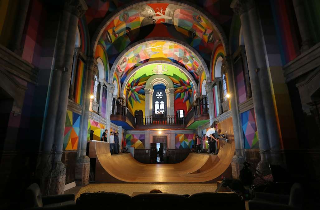 'Church of Skate': Artist transforms 100-year-old church into an epic ...