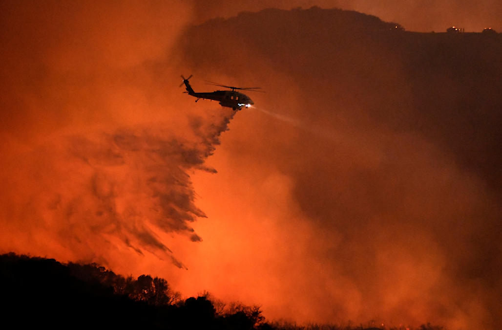Southern California brush fire threatens homes, prompts evacuations