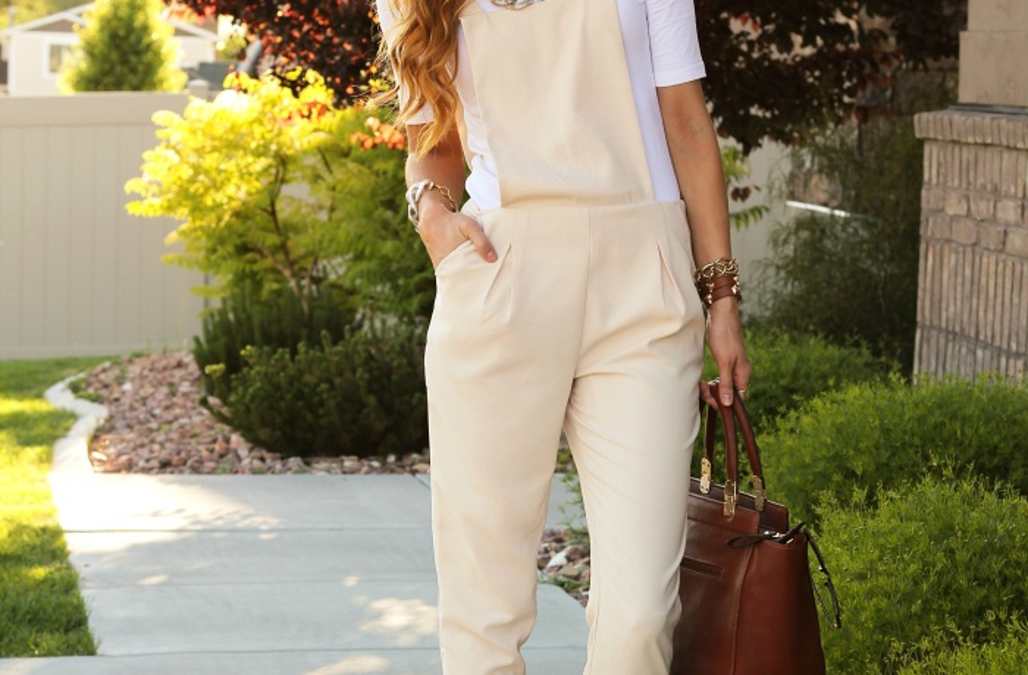 How to dress up a pair of overalls