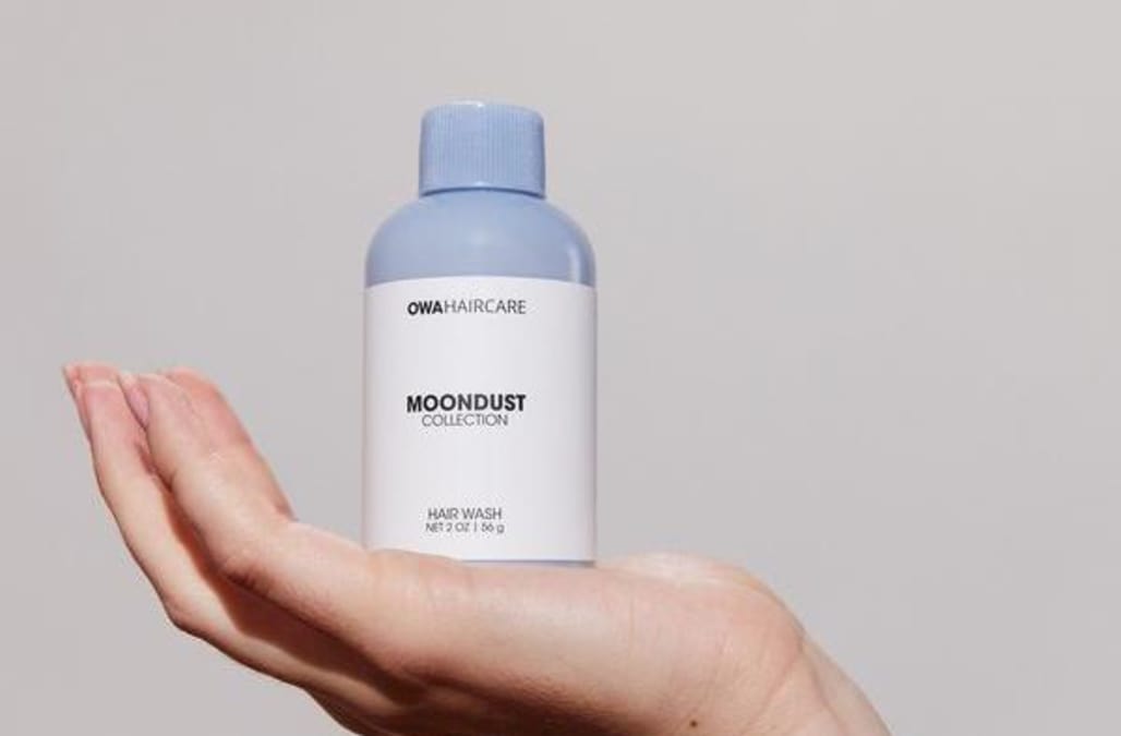 This eco-friendly powder shampoo looks just like moon dust